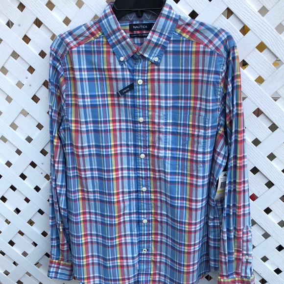 Nautica | Shirts | Mens Nautica Medium Long Sleeve Shirt Its A Blue ...